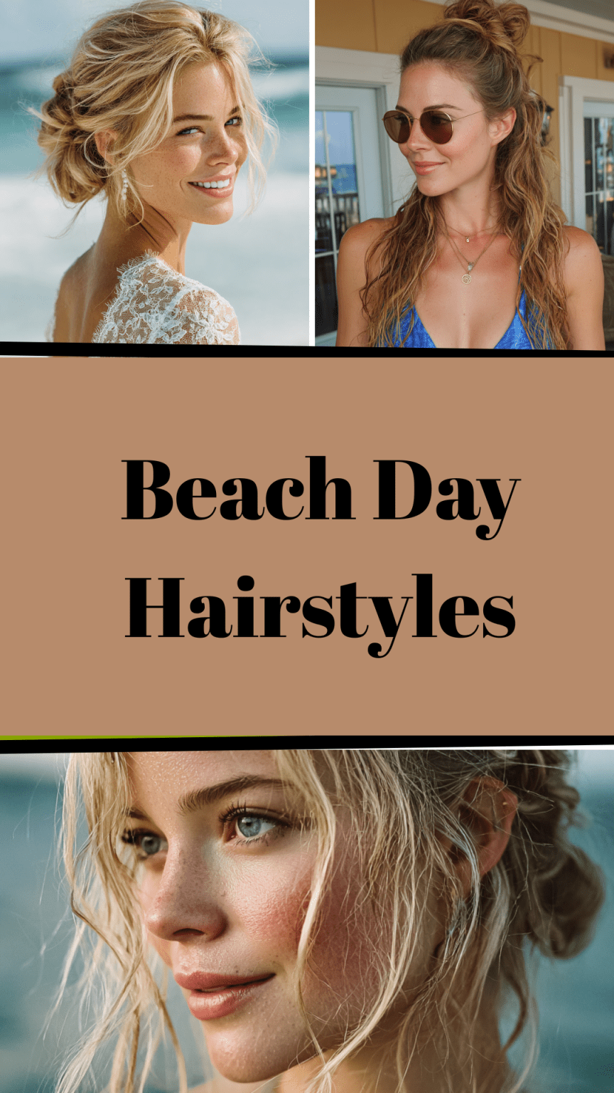 Beach Day Hairstyles: Easy Braids, Updos & Cute Looks for Sun & Sand ...