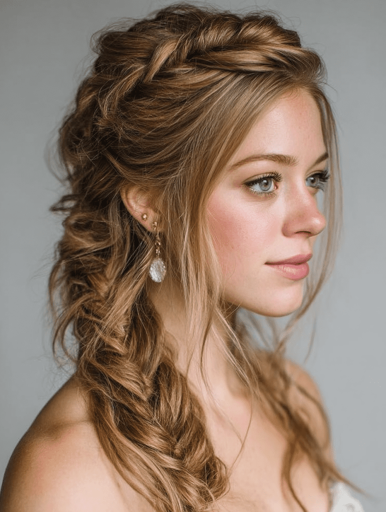 Stunning Prom Hairstyles Half Up Half Down: Braids, Twists & More ...